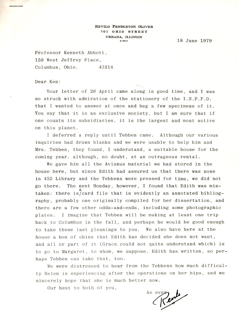 The Revilo P. Oliver Alphabetical Index