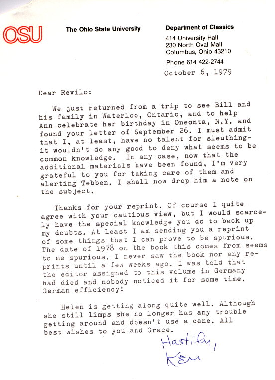 The Revilo P. Oliver Alphabetical Index