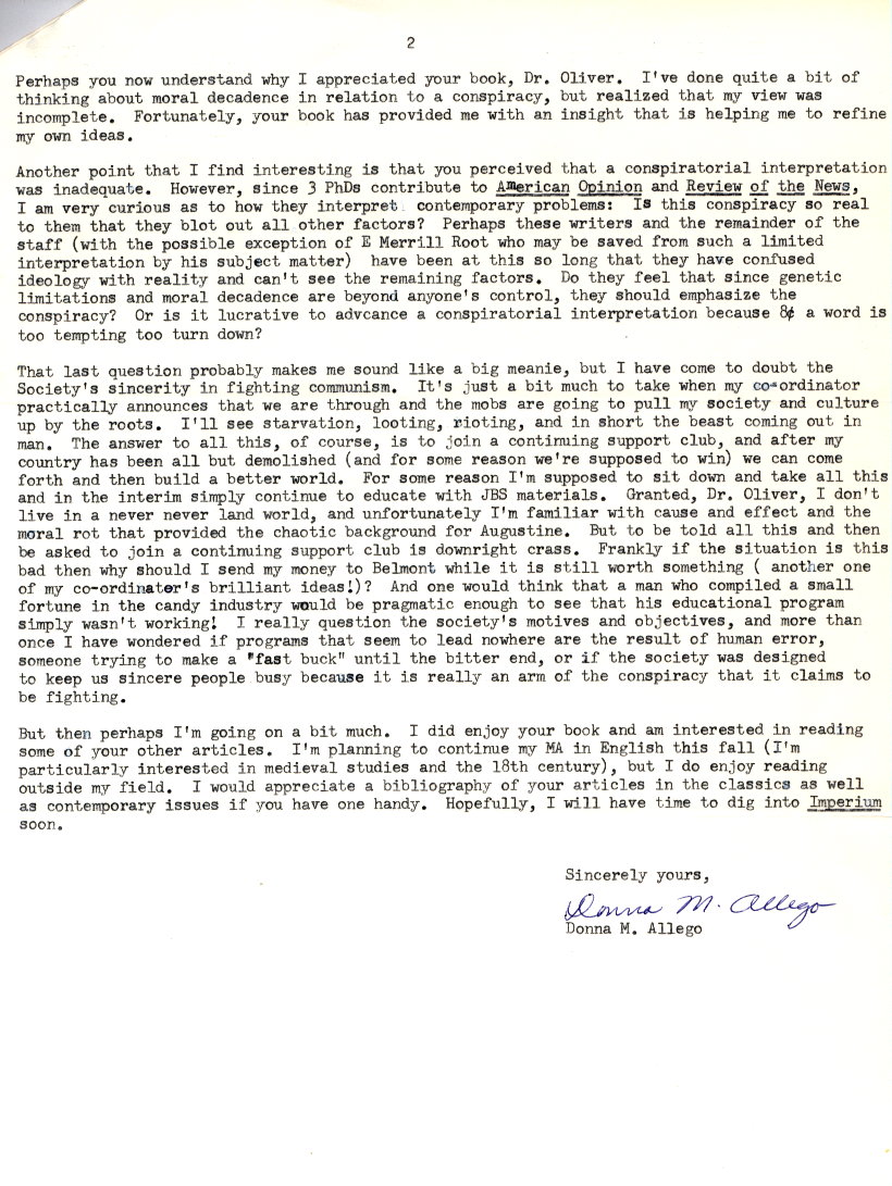 The Revilo P. Oliver Alphabetical Index