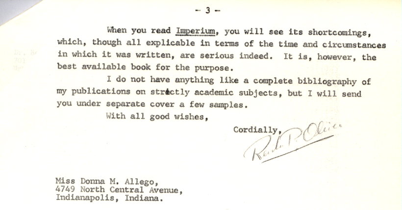 The Revilo P. Oliver Alphabetical Index