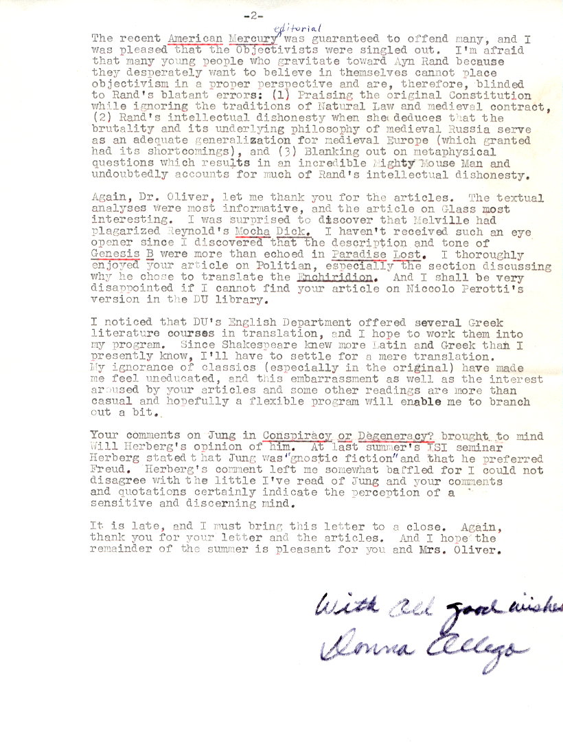 The Revilo P. Oliver Alphabetical Index